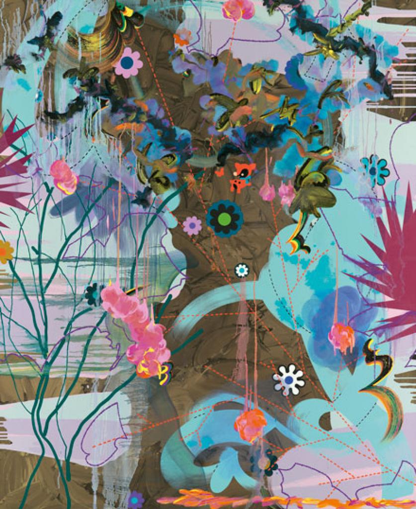 Painting by Fiona Rae